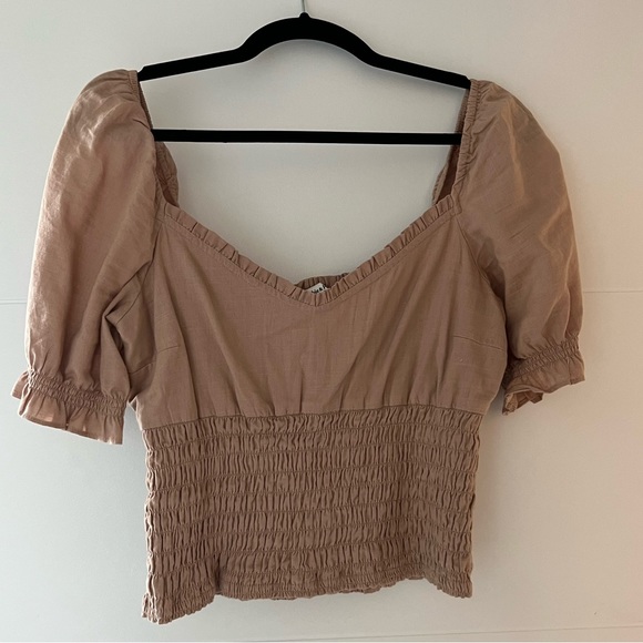 Abercrombie & Fitch | Tops | Abercrombie Cotton Smocked Top | Poshmark